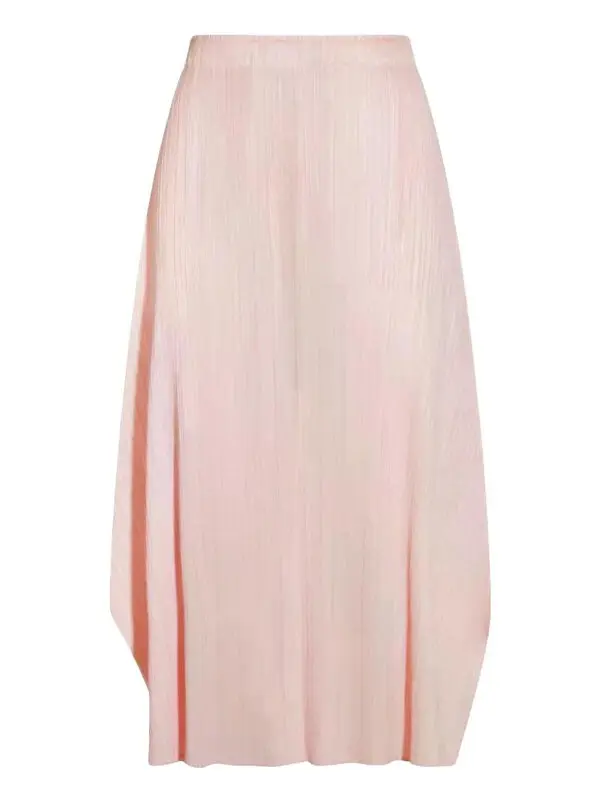 Issey Miyake Pleated Midi Skirt - Pink