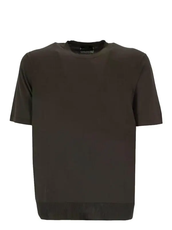 HOSIO Short-sleeve Jumper - Brown