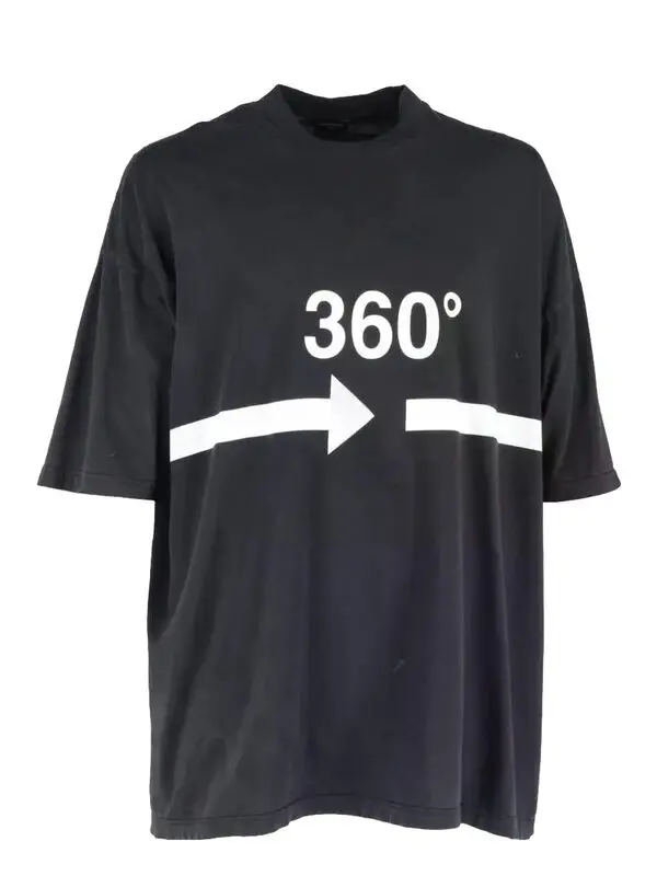 Balenciaga 360 Oversized T-shirt - Black