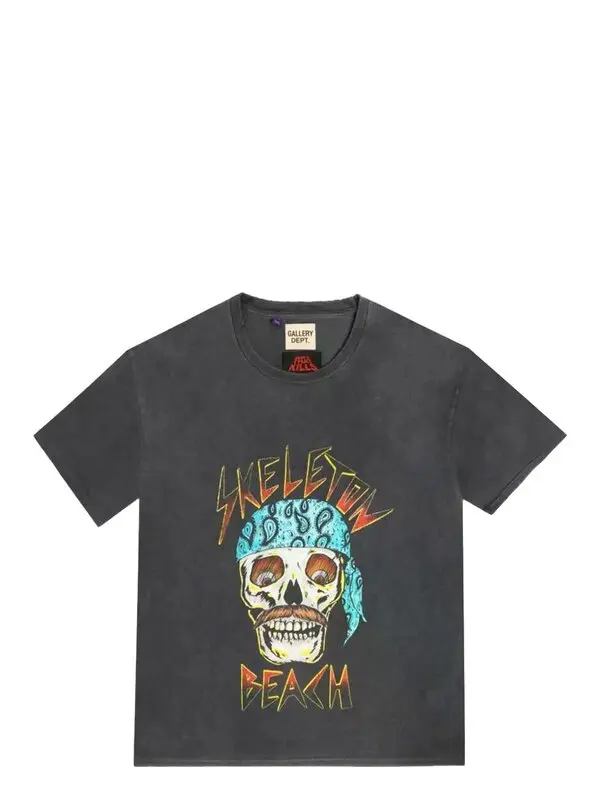 GALLERY DEPT. Skeleton Beach Cotton T-shirt - Black