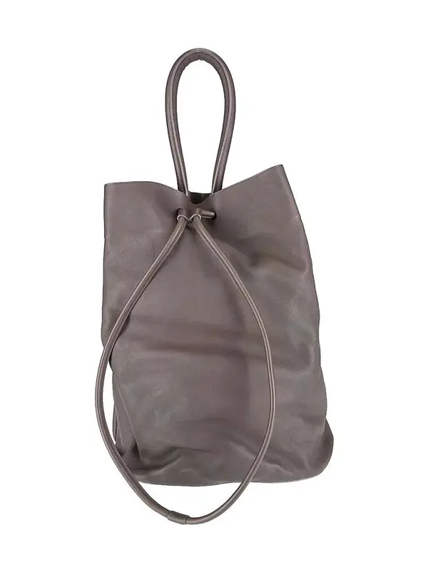 UMA WANG Drawstring Bucket Bag - Brown