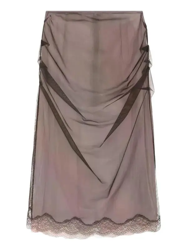 16Arlington Heda Midi Skirt - Brown
