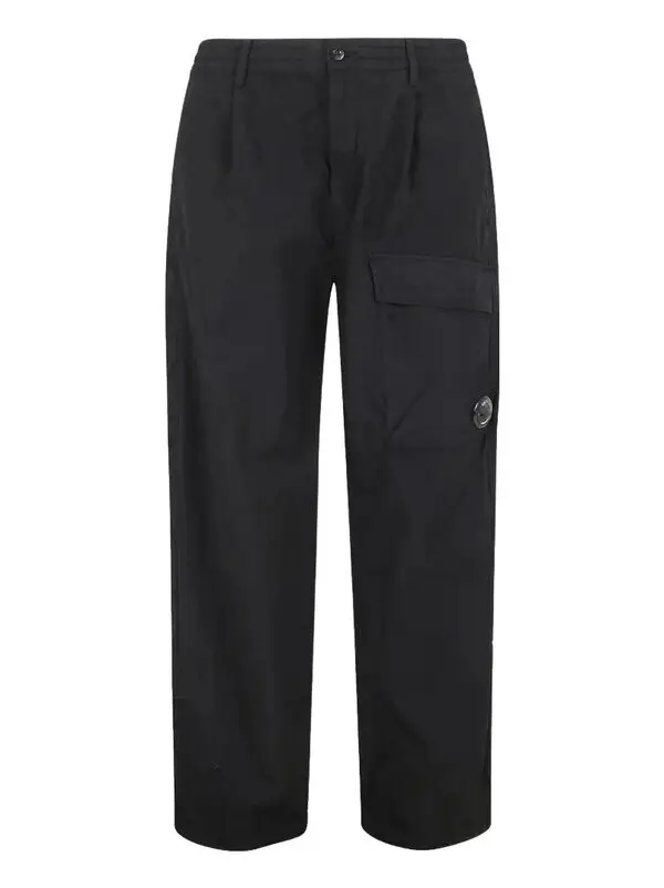 C.P. COMPANY Pocket-lens Cargo Trousers - Black