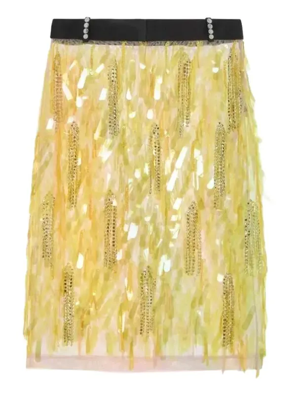 16Arlington Emilia Midi Skirt - Yellow