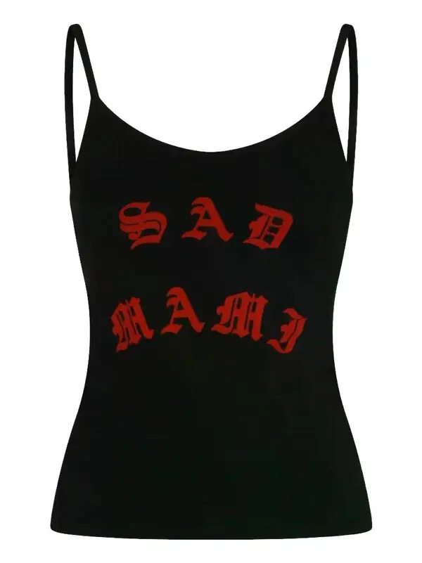 WILLY CHAVARRIA Printed Tank Top - Black