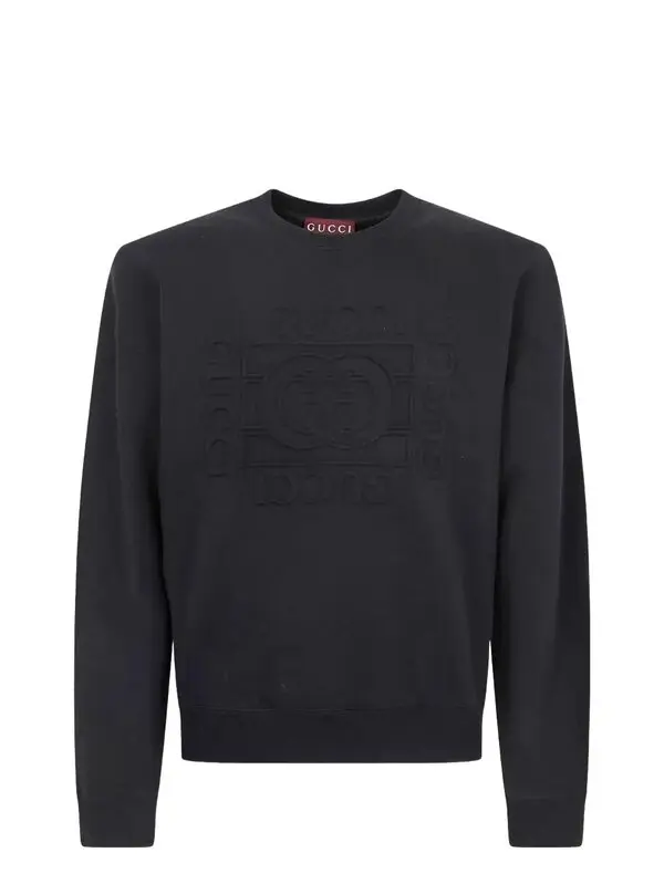 Gucci Brushed-cotton Sweatshirt - Black