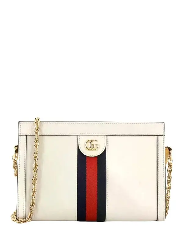 Gucci Ophidia Chain Shoulder Bag - White