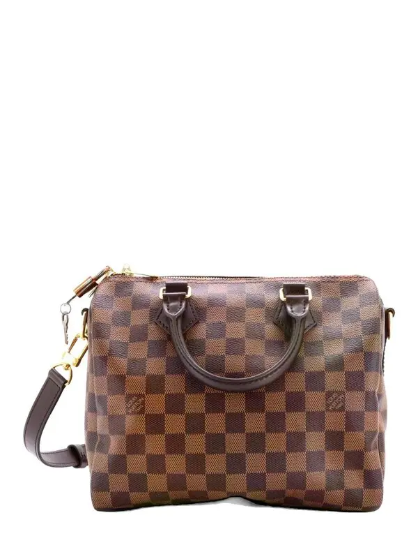LOUIS VUITTON Speedy Bandouliere Damier 25 Satchel - Brown