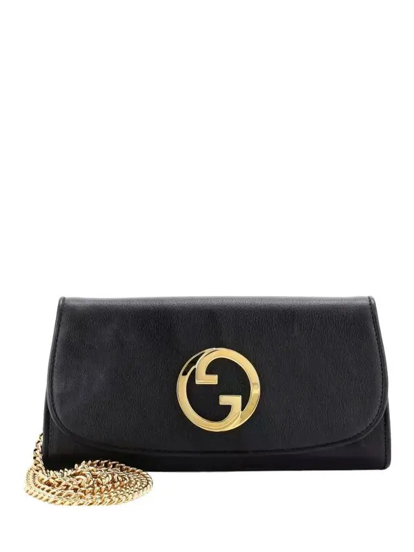 Gucci Blondie Continental Chain Wallet - Black