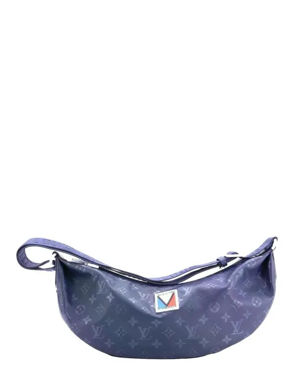 LOUIS VUITTON America's Cup Monogram Storm Canvas Hammock Crossbody Bag - Blue
