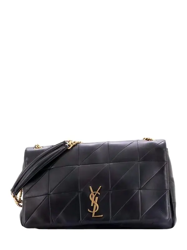 Saint Laurent Jamie Flap Bag Quilted Leather Medium - Black