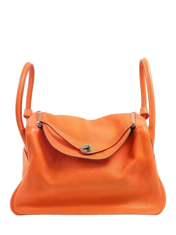 Hermès 34 Lindy Shoulder Bag - Orange