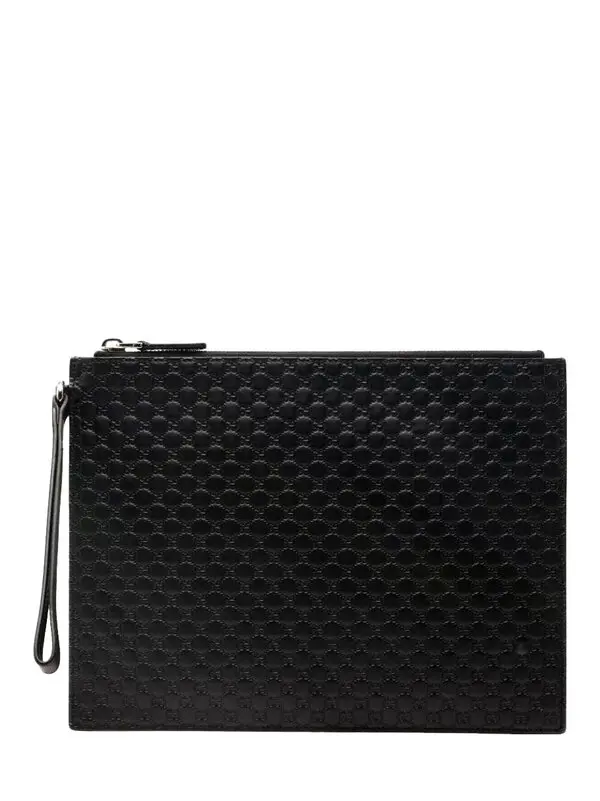 Gucci 2000-2015 Microguccissima Clutch - Black