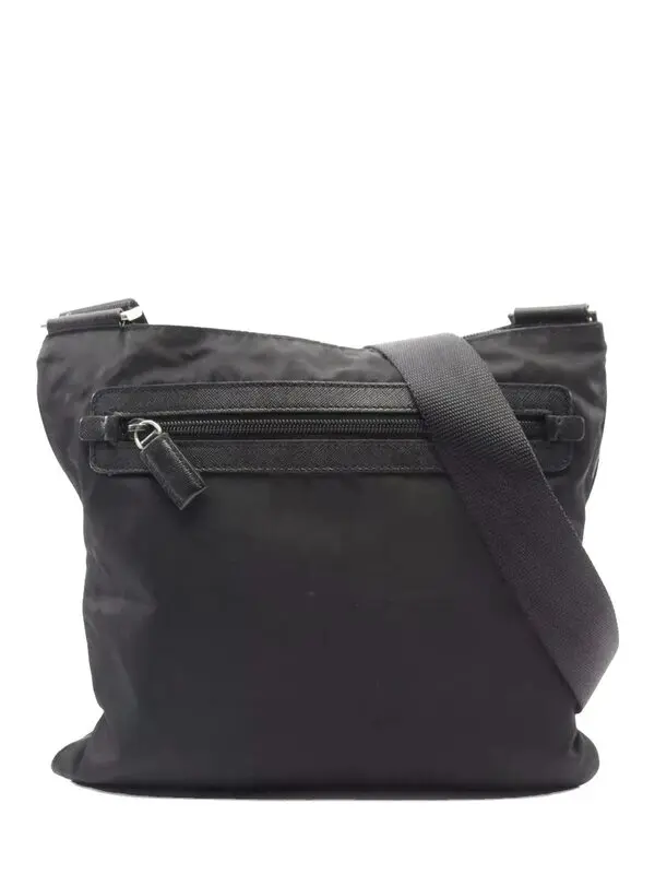 Prada 2013-2026 Tessuto Zip Top Crossbody Bag - Black