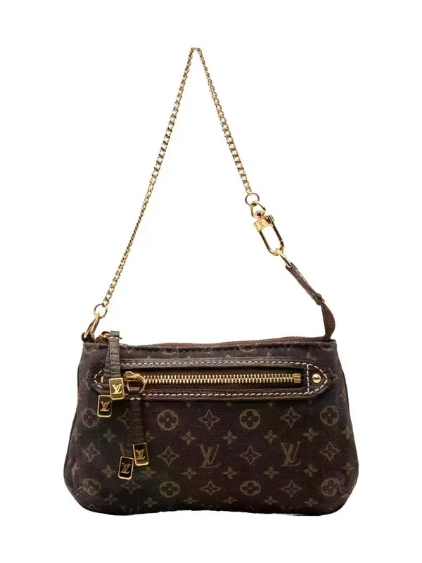 LOUIS VUITTON 2008 Monogram Mini Lin Mini Pochette Accessoires - Brown