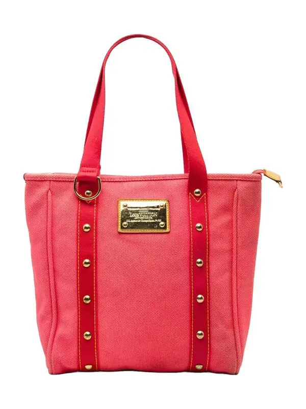 LOUIS VUITTON 2006 Antigua Cabas Mm Tote Bag - Pink