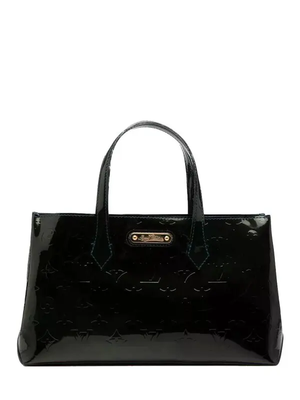 LOUIS VUITTON 2008-2015 Monogram Vernis Wilshire Pm Handbag - Blue