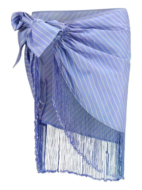 Andamane Dolly Fringed Pareo - Blue