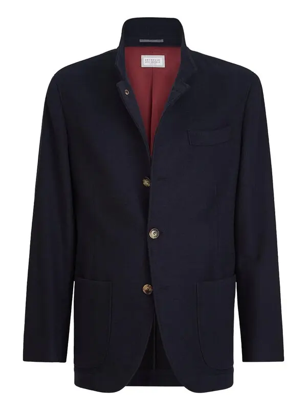 Brunello Cucinelli Water-resistant Cashmere Blazer - Blue