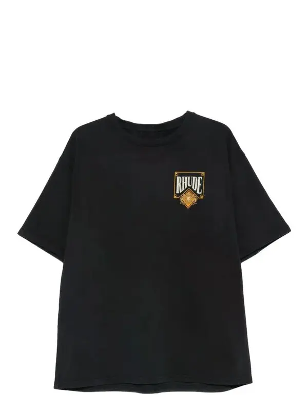 Rhude Logo-print T-shirt - Black