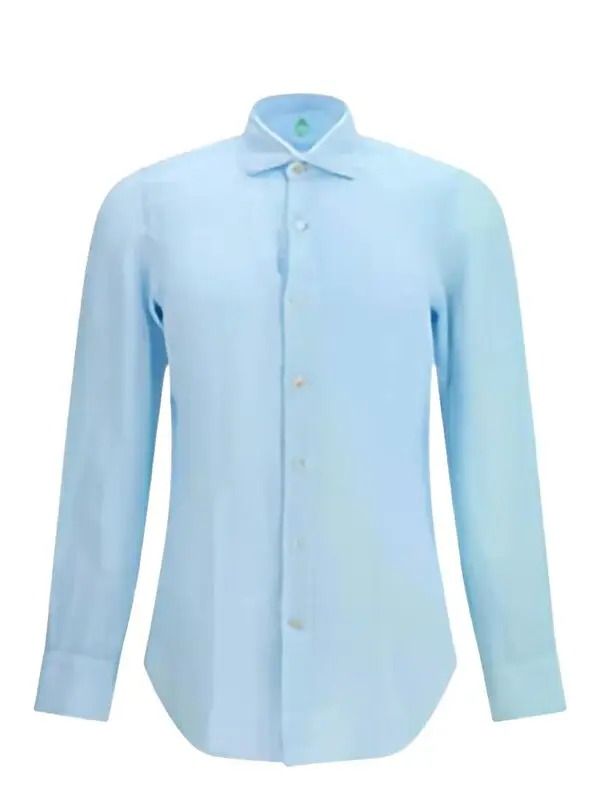 FINAMORE 1925 Tokyo Long-sleeve Shirt - Blue
