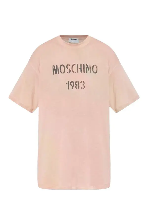 Moschino Logo-print T-shirt - Pink