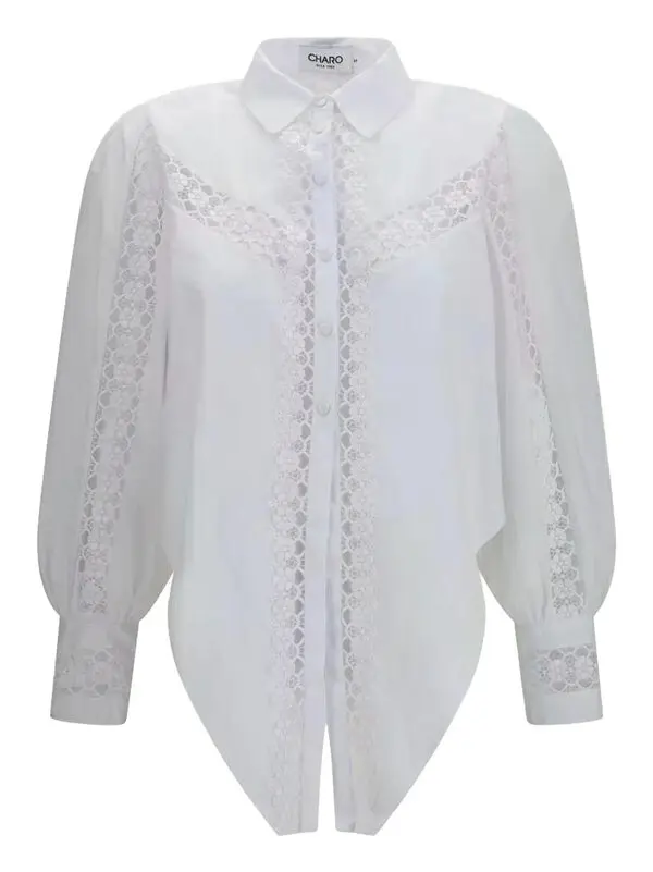 Charo Ruiz Ibiza Devi Lace-insert Blouse - White
