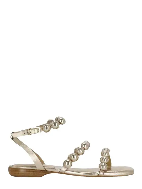 Ash Regy Faux-pearl Sandals - Gold