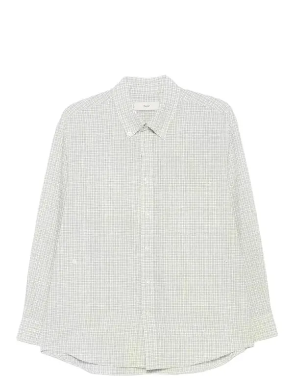 DUNST Check-pattern Shirt - White
