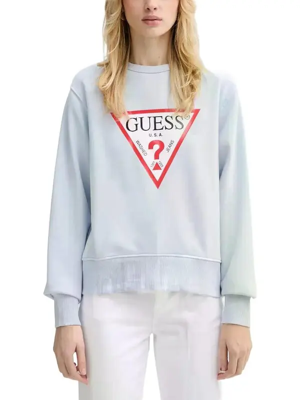 Guess Logo-print Sweatshirt - Blue