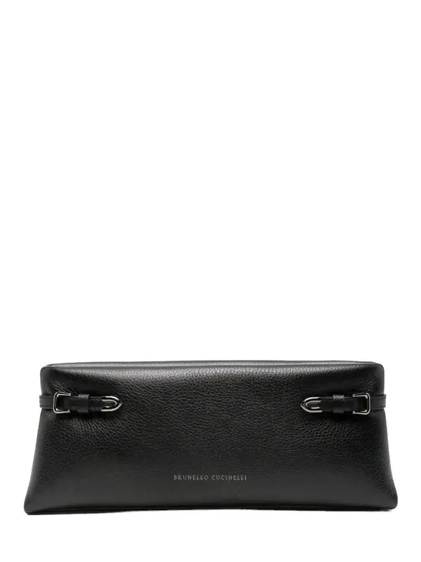 Brunello Cucinelli Leather Clutch - Black