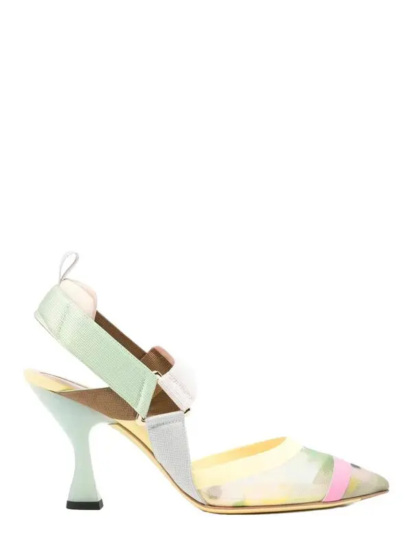Fendi Colibrì Mesh Pumps - Neutrals