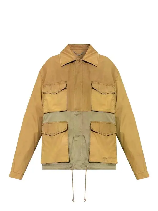 GOLDEN GOOSE Panelled Flap-pocket Jacket - Brown