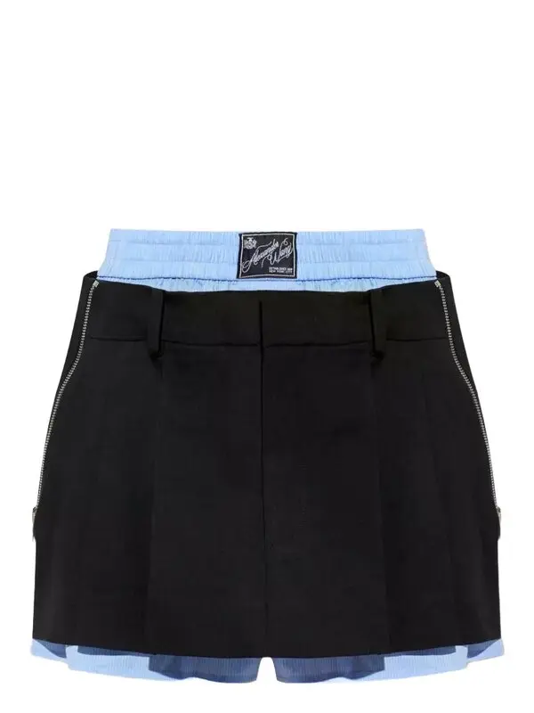 Alexander Wang Layered Pleated Skirt - Black