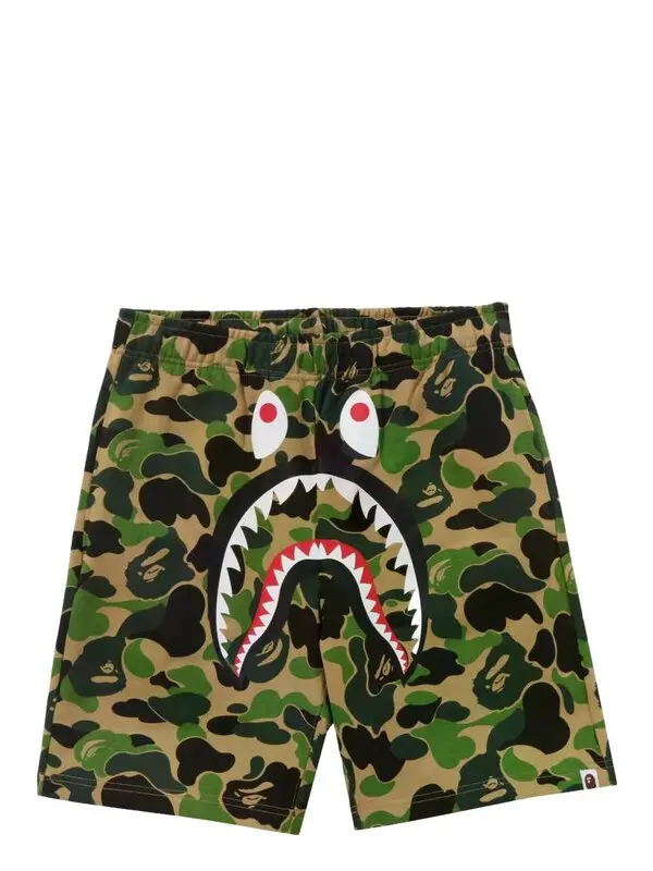 A BATHING APE 1st Camo Shark Shorts - Neutrals