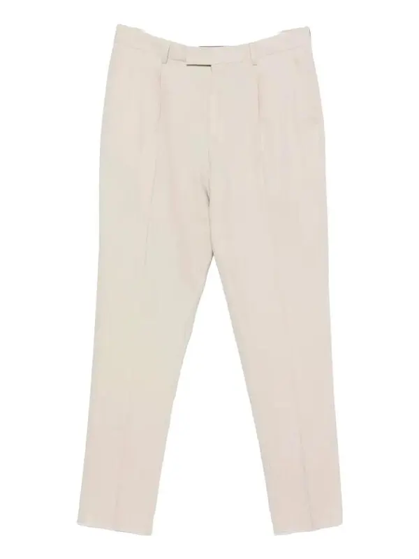Zegna Tailored Pleated Trousers - Neutrals