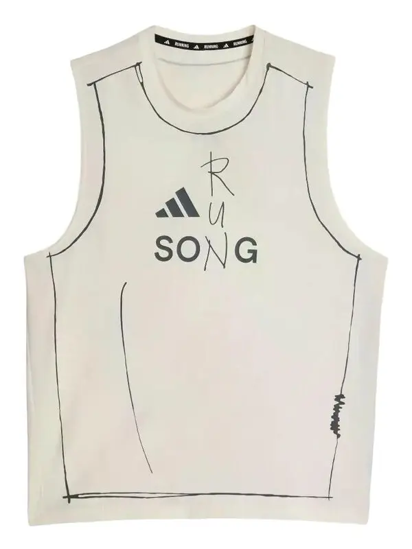 Adidas X Sftm Adi365 Running Tank Top - Neutrals