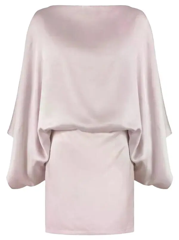 NINEMINUTES The Macha Draped-back Mini Dress - Pink