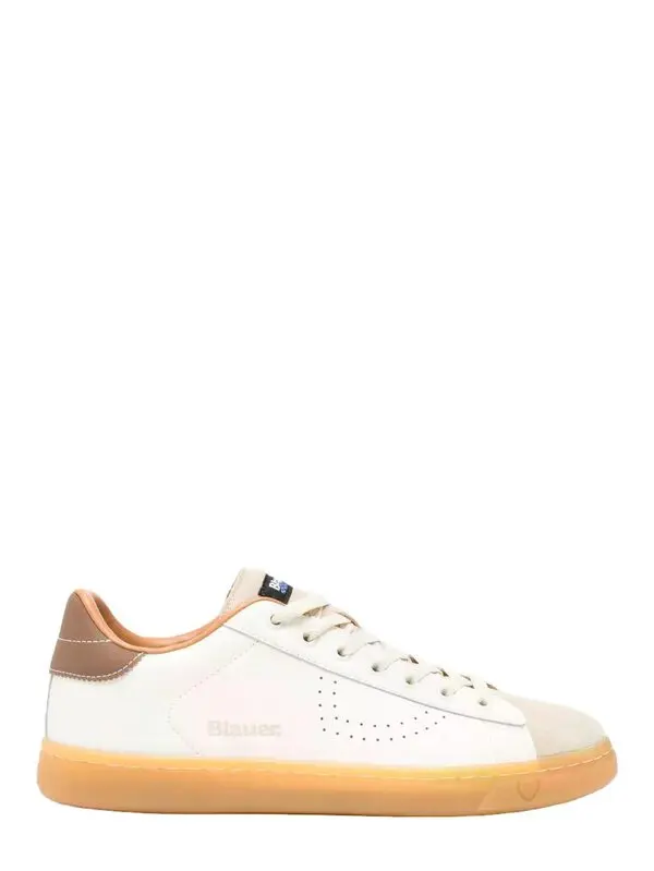 BLAUER. Logo-print Sneakers - Neutrals