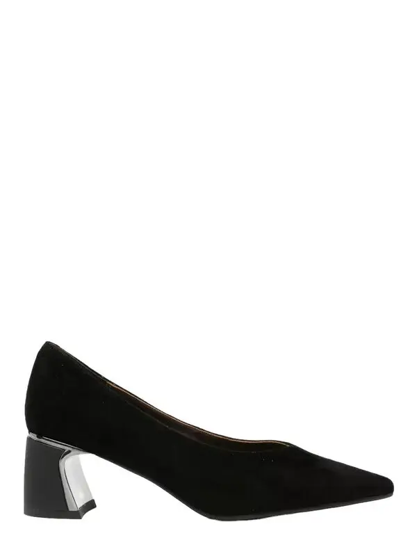 SERGIO MORETTI FIRENZE Pointed-toe Block-heel Pumps - Black