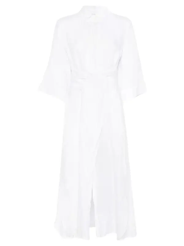 ARCHIVIO '67 Buttoned Midi Shirt Dress - White