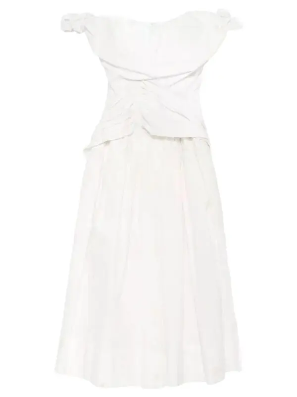 VIVIENNE WESTWOOD Floral-print Corset Gown - White