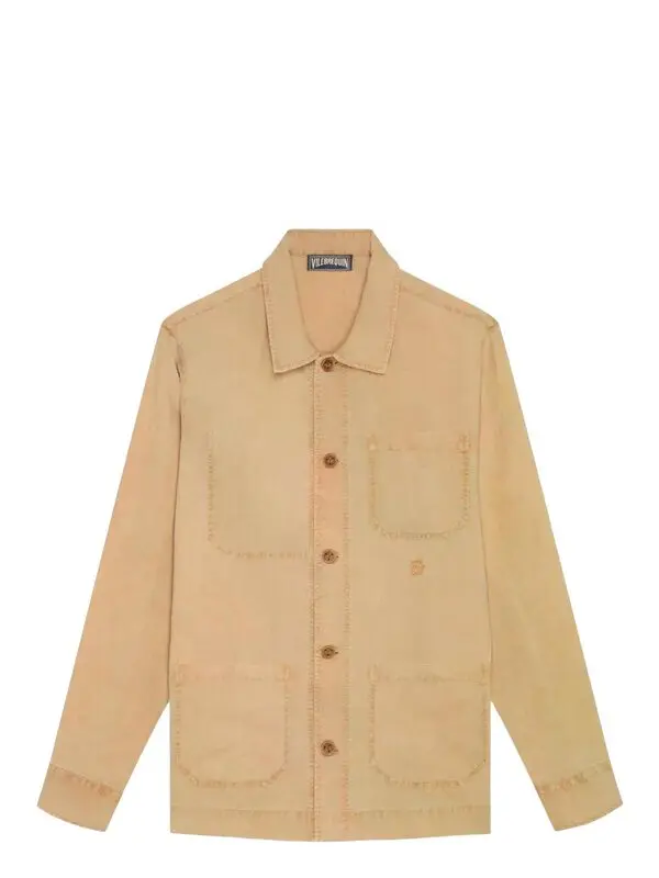 Vilebrequin Patch-pocket Embroidery Overshirt - Neutrals