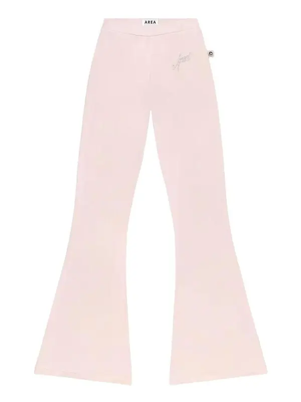 AREA Crystal-embellished Track Pants - Pink