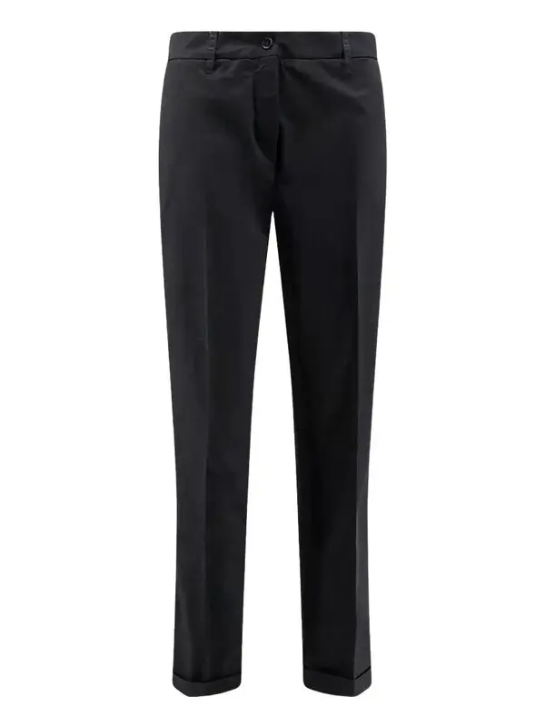 Aspesi Turn-up Trousers - Black