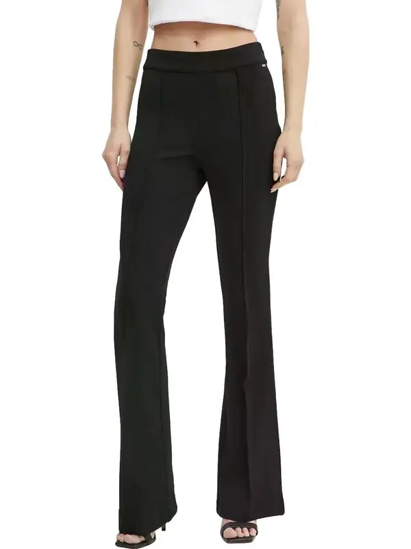 Guess High-waist Flared Trousers - Black