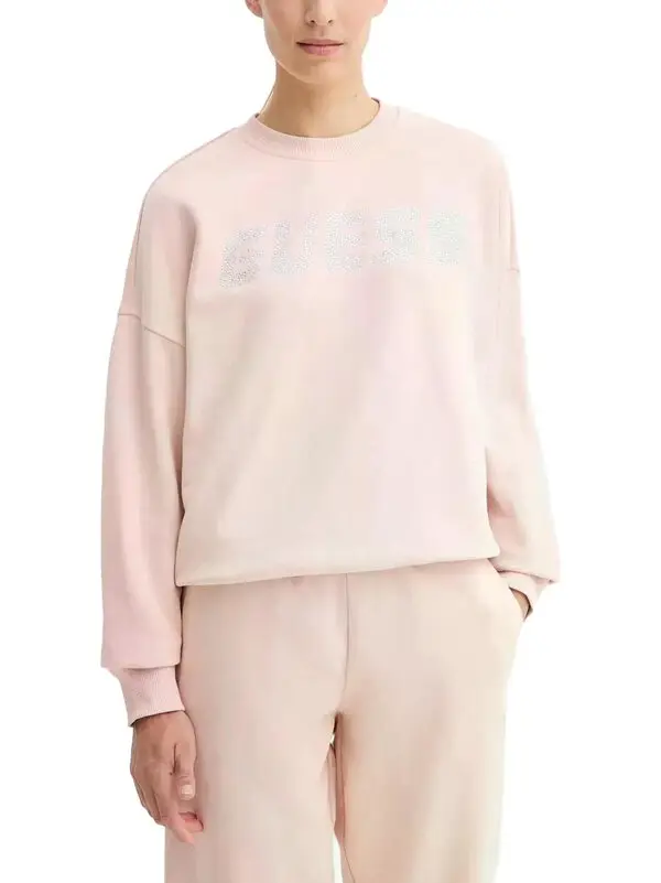 Guess Rhinestone-embellished Sweatshirt - Pink