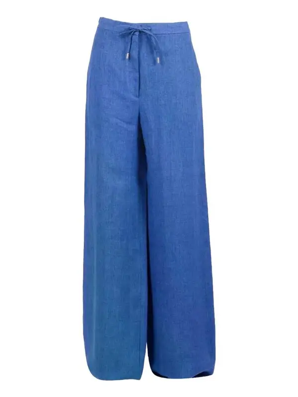 Max Mara Pelota Drawstring-waist Trousers - Blue