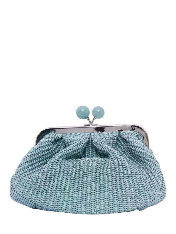 Max Mara Pasticcino Woven Shoulder Bag - Blue