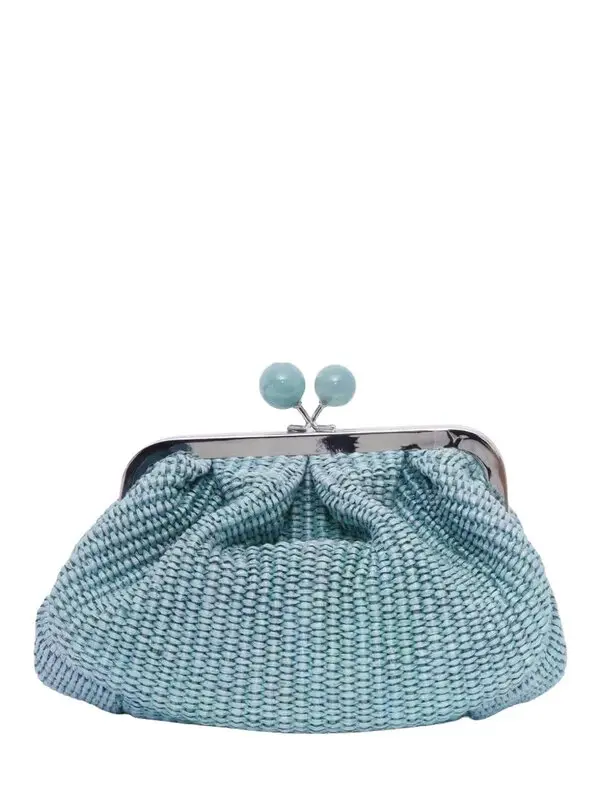 Max Mara Pasticcino Woven Shoulder Bag - Blue